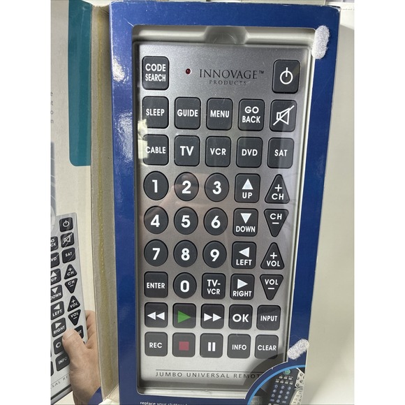 Portable Audio & Video | Jumbo Universal Remote By Innovage Products 8 ...